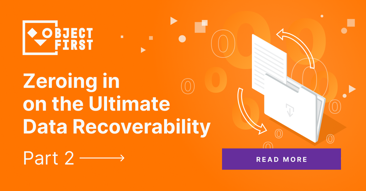 Ultimate Data Recoverability - Part 2